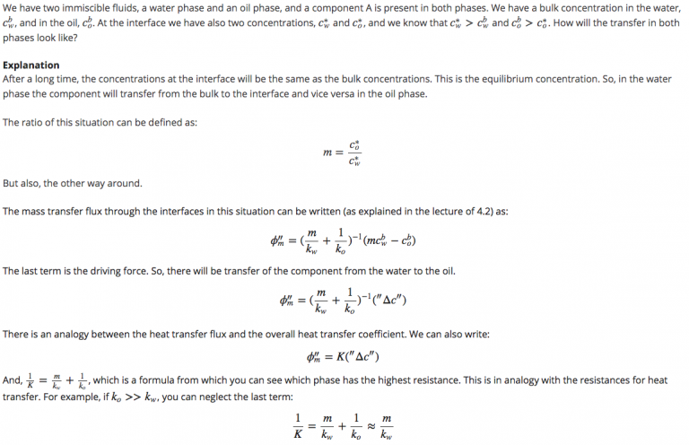 4.1.7 Example B: Partition coefficient between two phases - TU Delft OCW