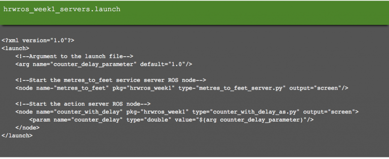 1.5.1 ROS Launch files - TU Delft OCW